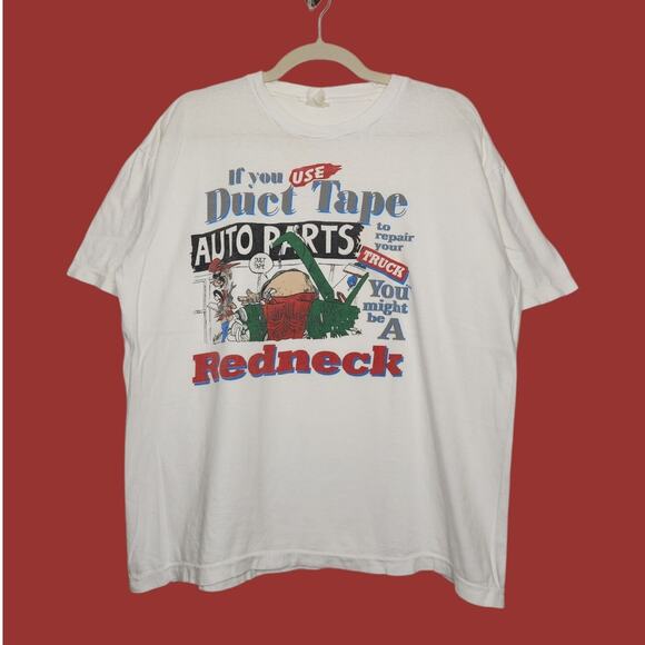 Vintage | Shirts | Vintage Redneck Funny Obscure Humor 9s Shirt Duct ...